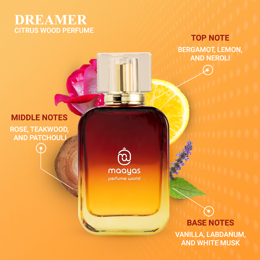 Dreamer - Citrus Wood Perfume (Men's) – RAJATAWORLD